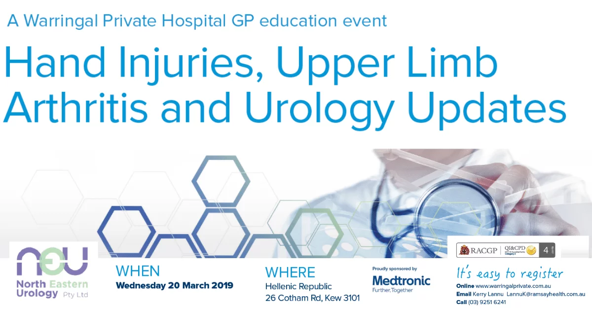 GP Education Event – Wednesday 31st August 2016 - North Eastern Urology